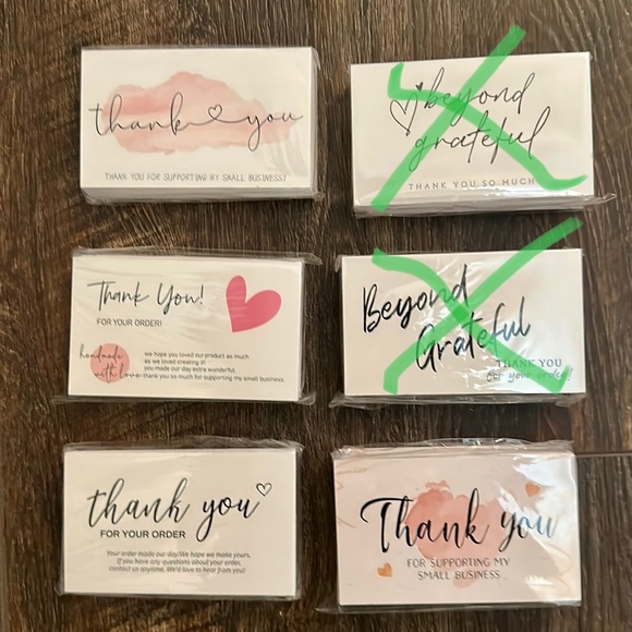 Other | 5 Thank You Cards Pick Your Pack | Poshmark